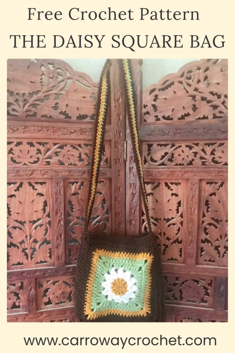 The Daisy Square Bag Free Pattern - Carroway Crochet