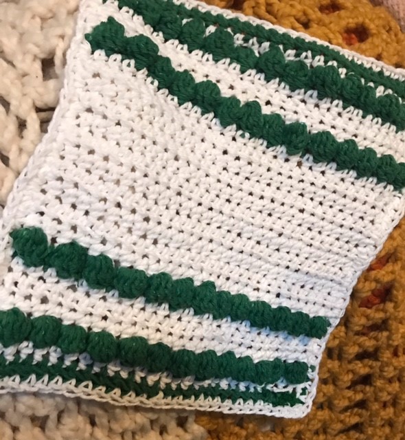 Bobble Stitch Dishcloth: Free Crochet Pattern - Carroway Crochet