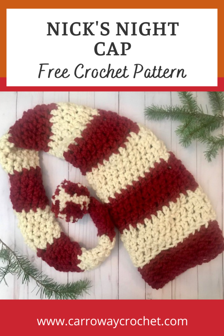 Stocking Night Cap: Free Crochet Pattern - Carroway Crochet