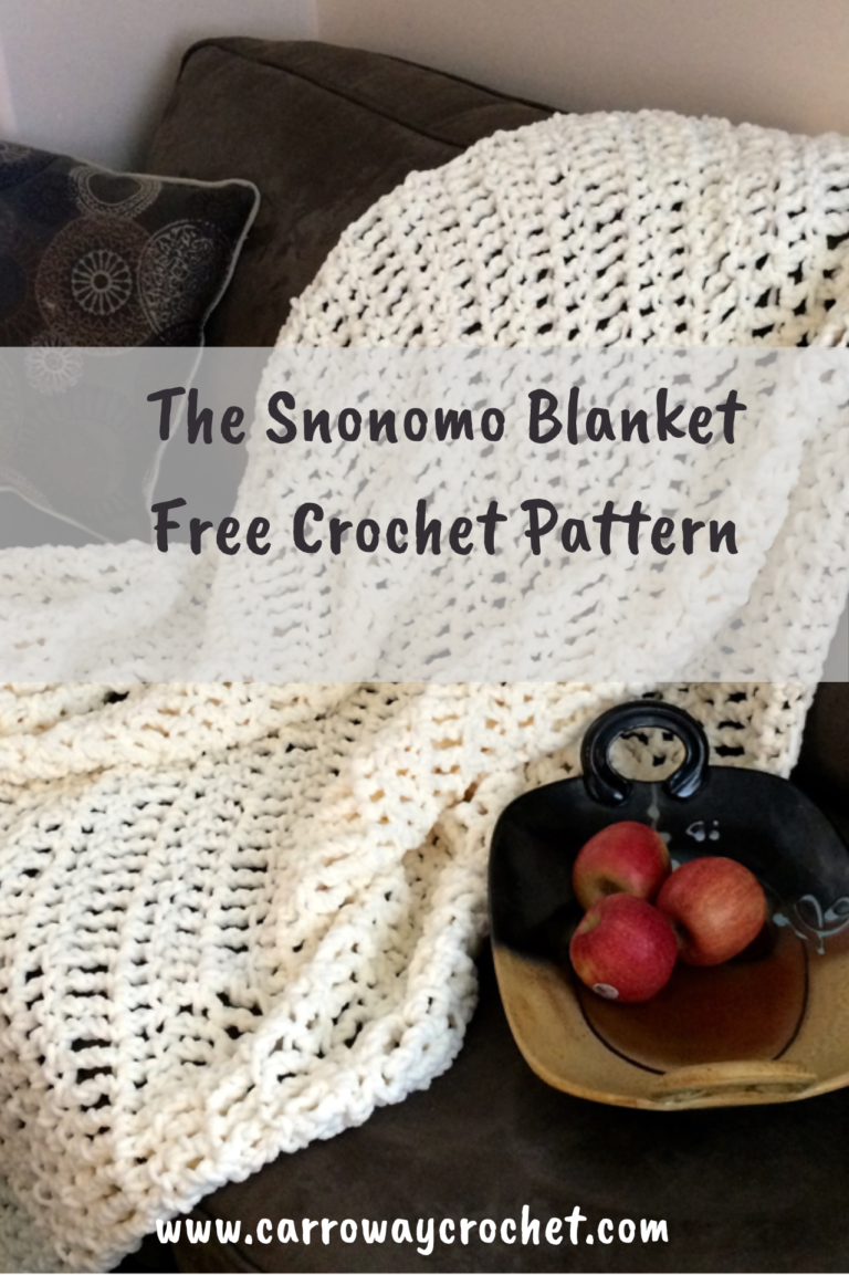 Free Blanket Crochet Pattern: The Snonomo Blanket - Carroway Crochet