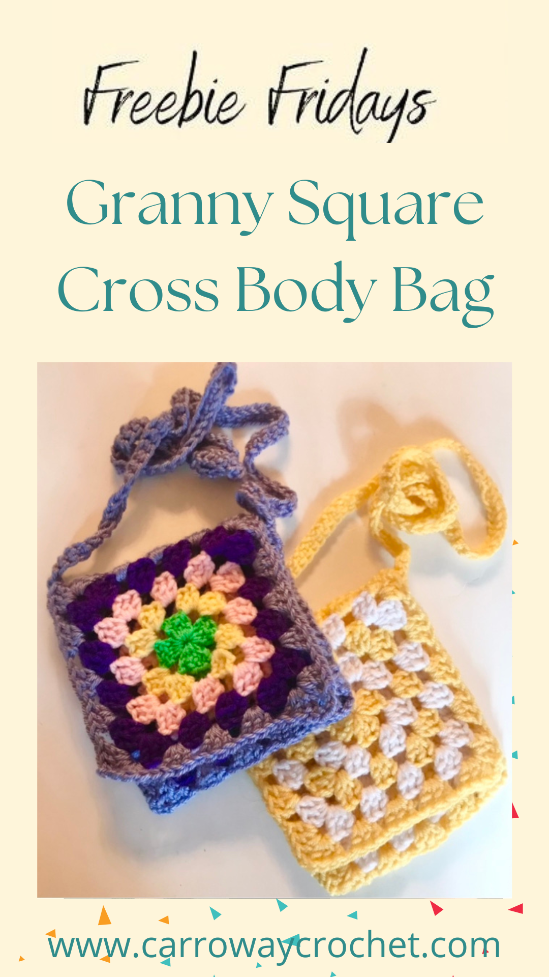 Free Granny Square Bag Pattern - Carroway Crochet