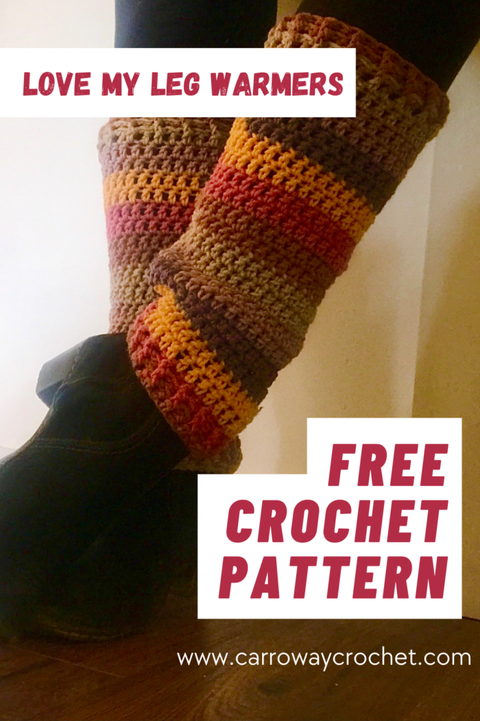 Easy Crochet Leg Warmers Free Pattern - Carroway Crochet