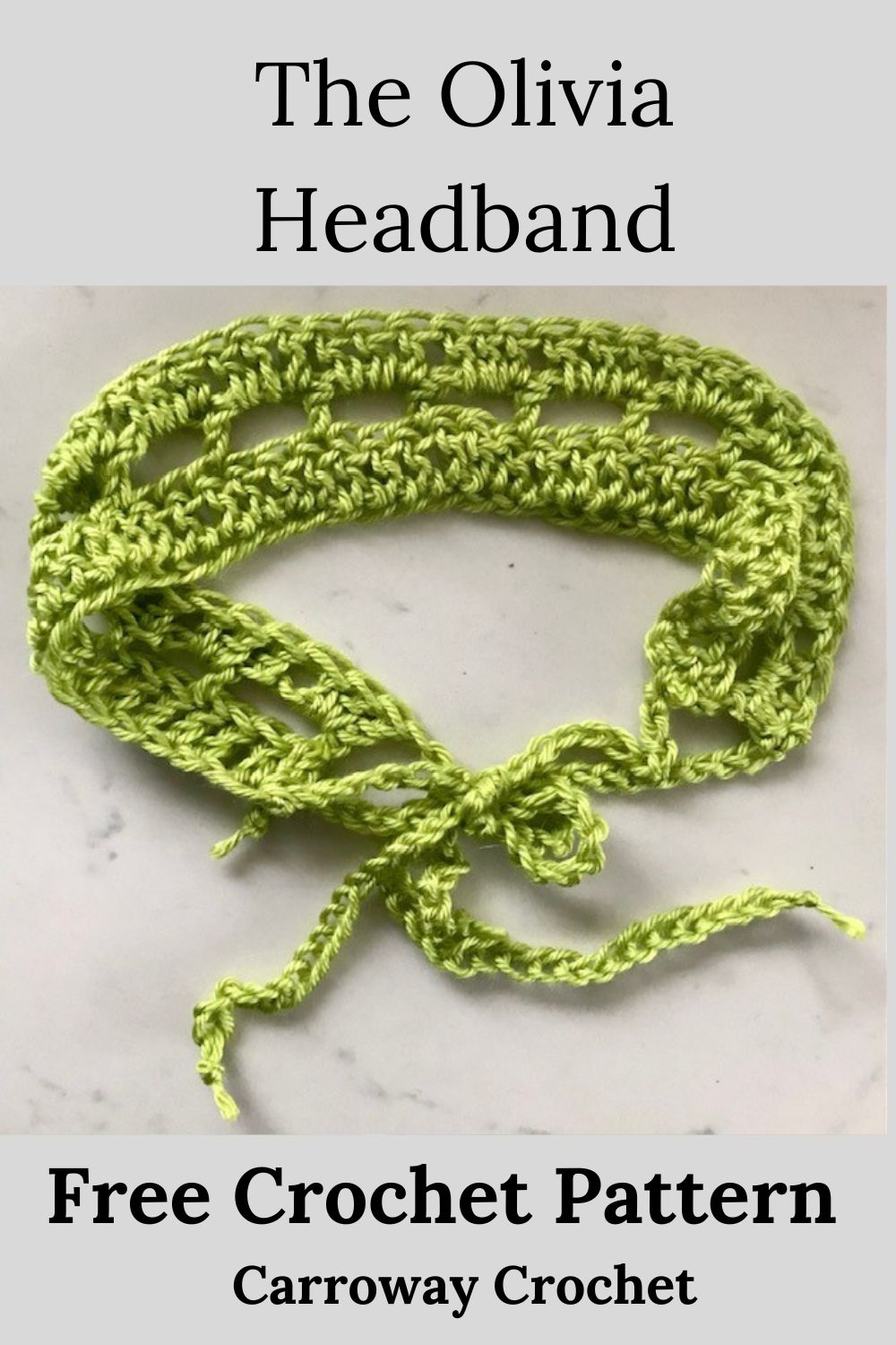 skinny headband free pattern - Carroway Crochet