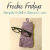 Simple Stylish Glasses Case - Carroway Crochet