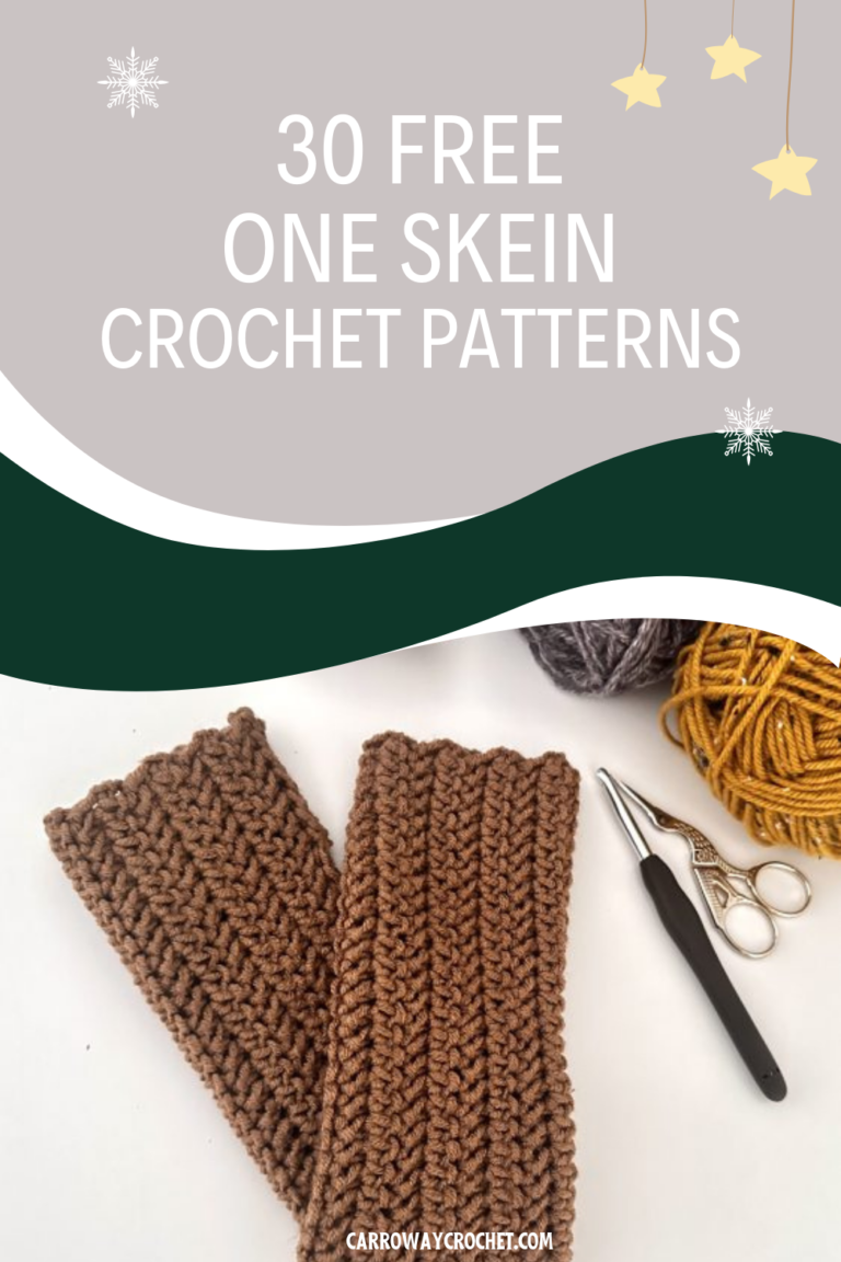 30 Free One Skein Crochet Patterns - Carroway Crochet