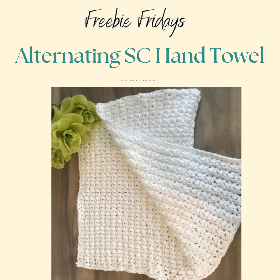 Free Crochet Hand Towel Pattern: Alternating Single Crochet Hand Towel ...