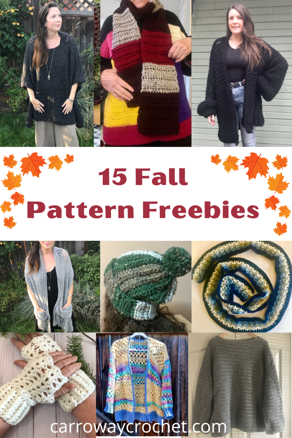 15 Free Fall Crochet Patterns - Carroway Crochet