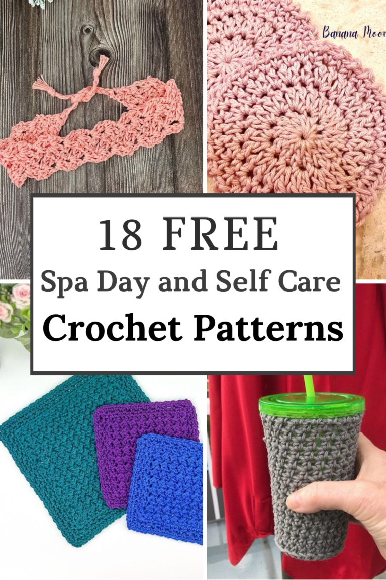 18 Spa Day Self Care Crochet Patterns Roundup - Carroway Crochet