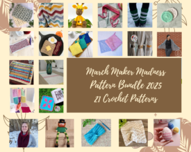 March Maker Madness 25, 21 free crochet patterns - Carroway Crochet