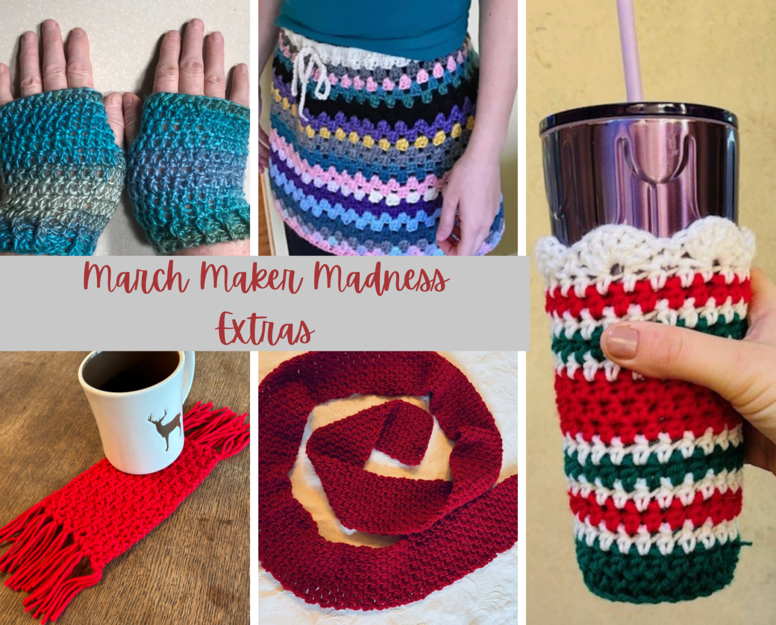 March Maker Madness 25, 21 free crochet patterns - Carroway Crochet