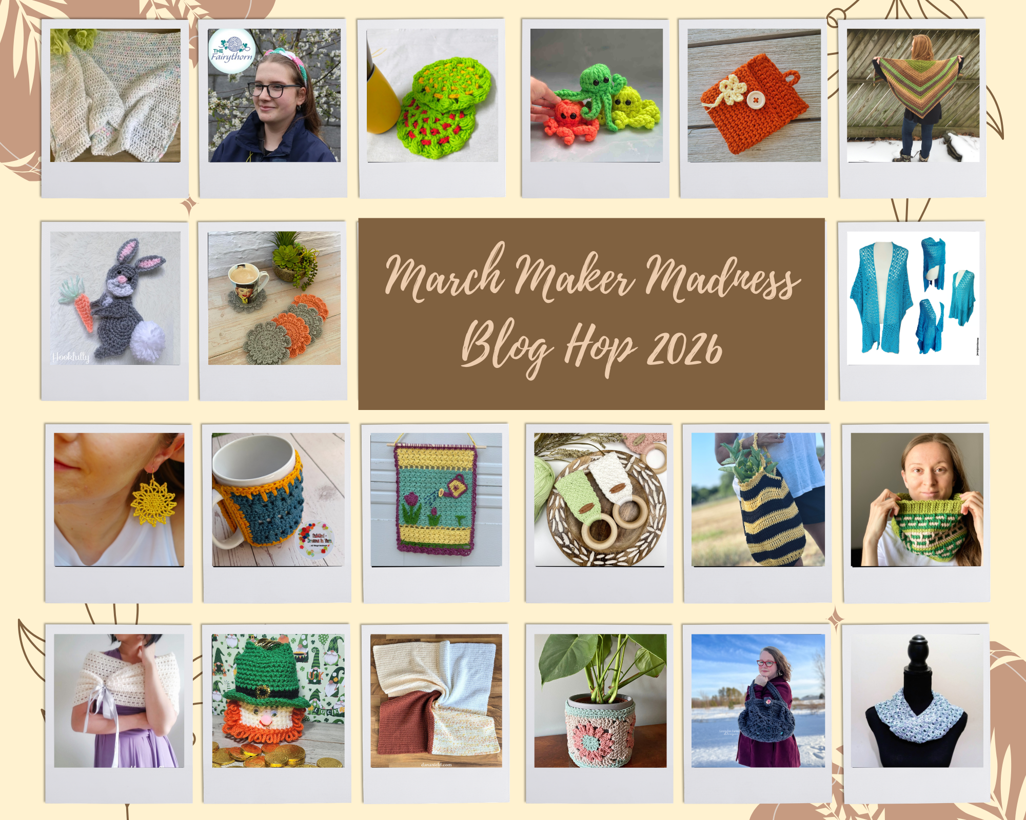 March Maker Madness 2026 27 free crochet patterns - Carroway Crochet