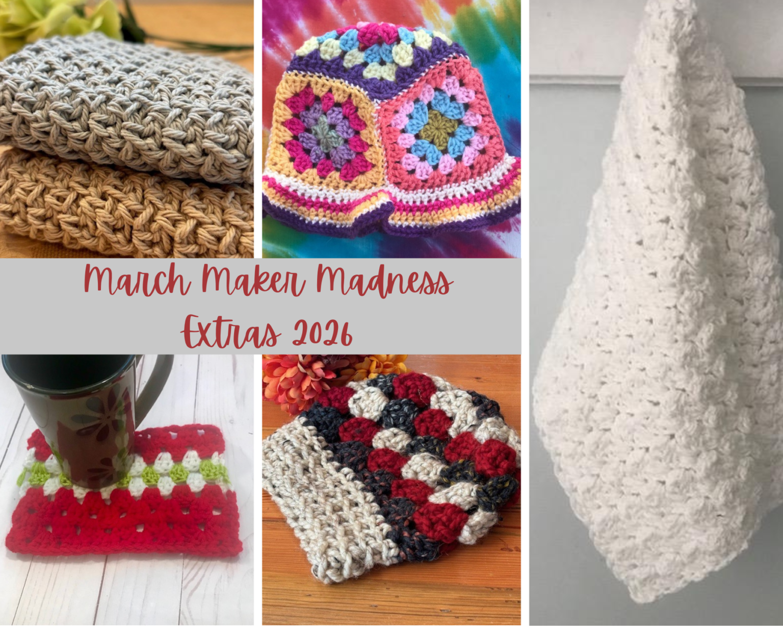 March Maker Madness 2026 27 free crochet patterns - Carroway Crochet